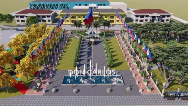LOOK: Proposed new look for the Don Carlos, Bukidnon municipal plaza ...