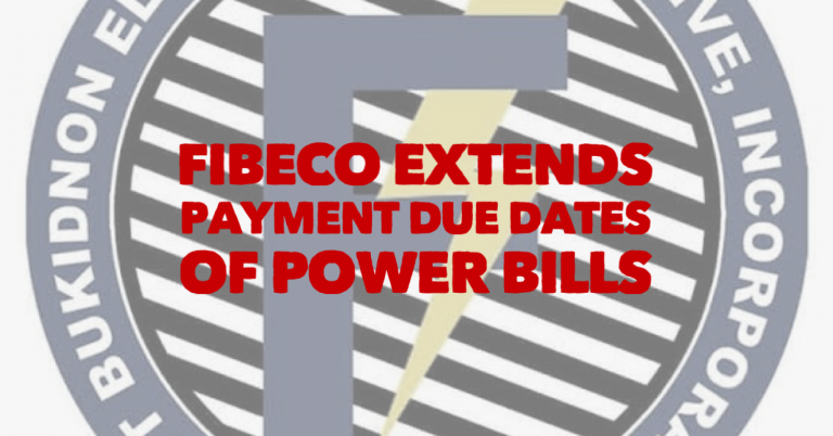 FIBECO postpones electricity bill due dates - Bukidnon Online